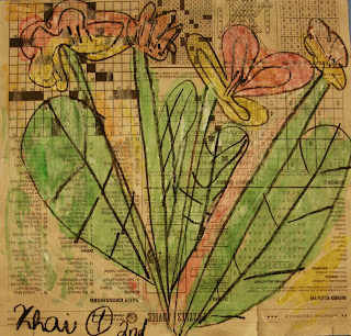 Briargrove Elementary Art Page: Resist Paintings on Newspaper