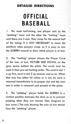 1969 Official Baseball Game Online: Features Platform: Official ...