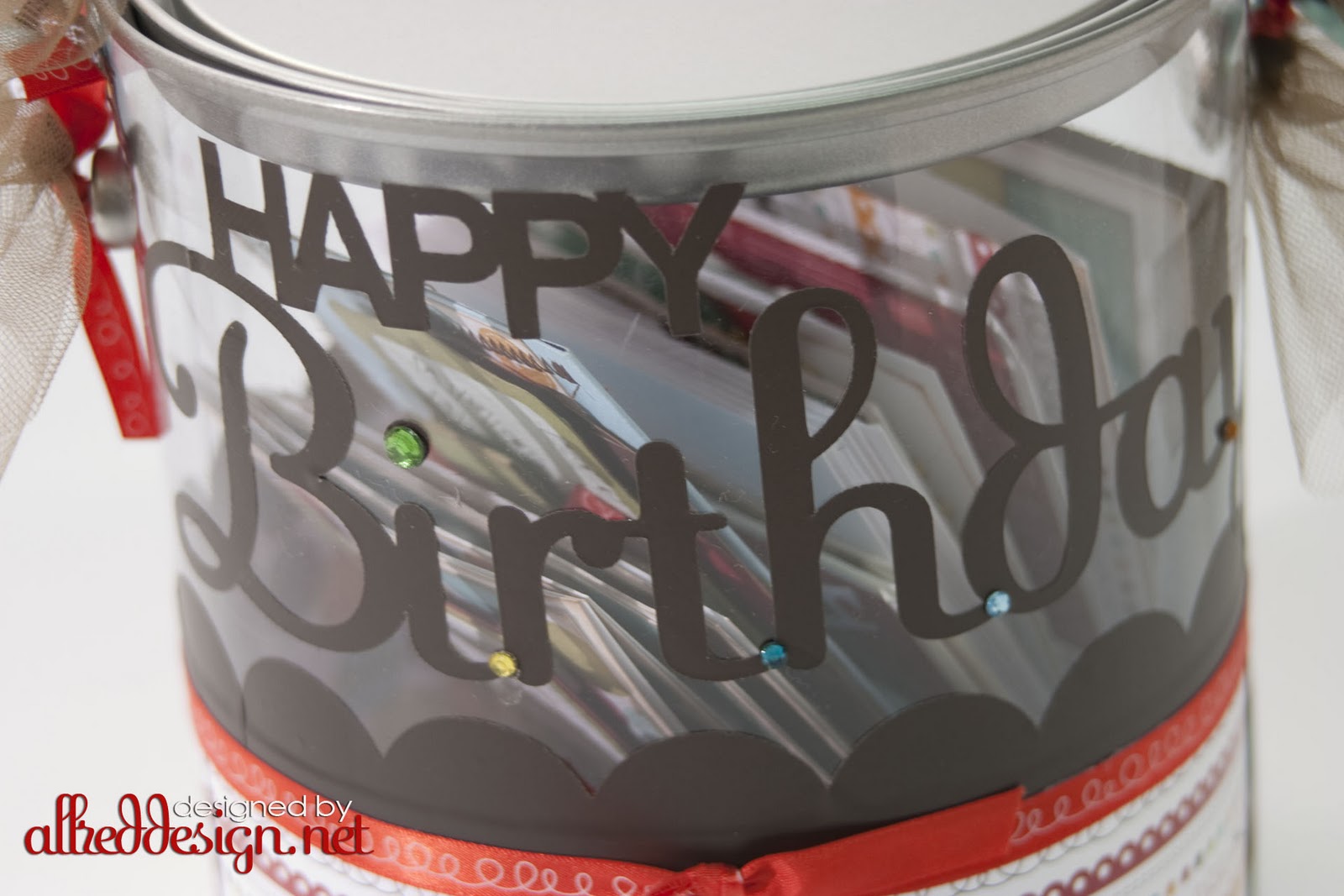 Allred Design Blog: My Favorite Imaginisce Project: B-Day Bash Card Bucket