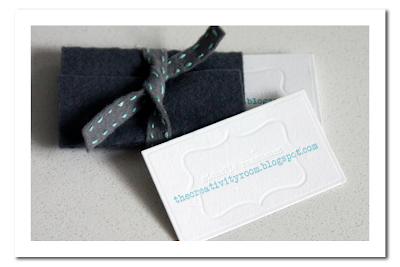 The Creativity Room: [project] felt business card holder