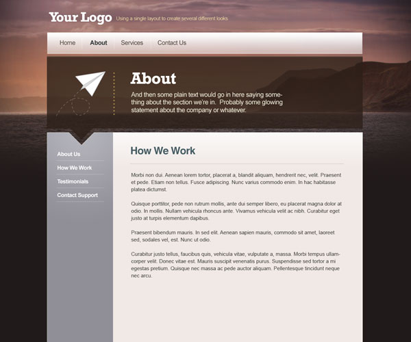 Large Photo Background In Web Design : Examples & Tutorials | Design ...