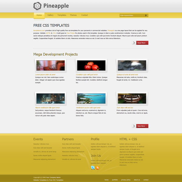 25 Awesome XHTML/CSS/ HTML5 Website Templates | Mow Design | Graphic ...