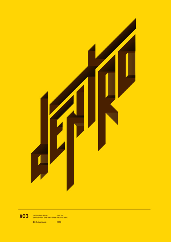 Geometric Typography | Digital Art, Photography, Inspiration And Resources