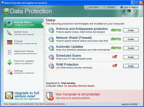 Data Protection (DataProtection) Removal Info | Spyware Removal News