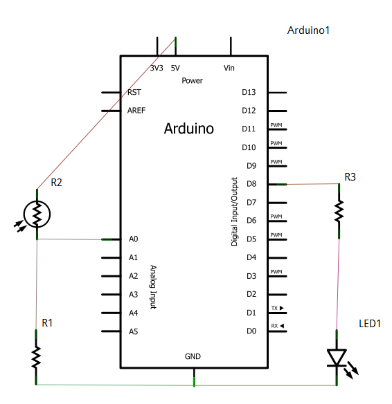 Blog Aan Darmawan: Rangkaian LDR dengan Arduino severino sebagai Lilin ...