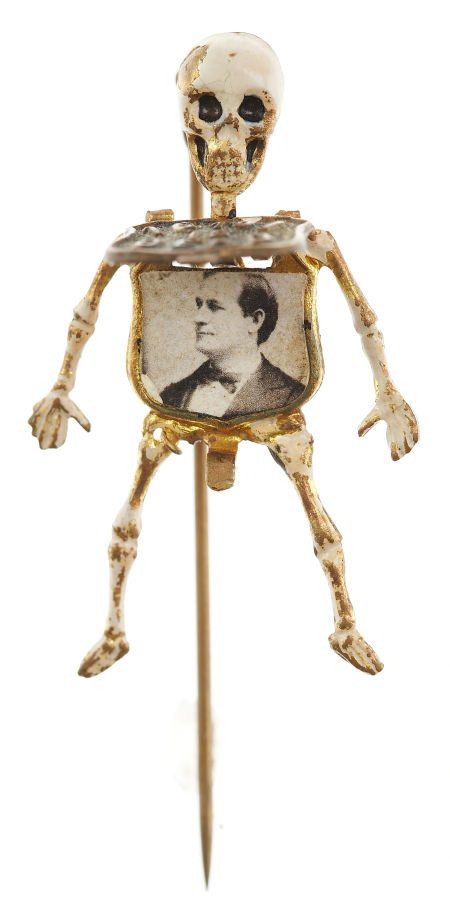 Anonymous Works: Mechanical Skeleton Political Stickpin for William ...