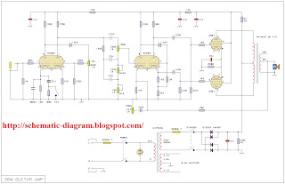 ECC83 + 5881 PUSH-PULL TUBE GUITAR AMPLIFIER 20WATT - Electronic ...