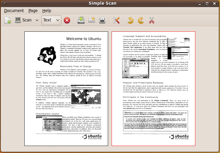 Simple Scanner semplice applicazione per gestire il nostro scanner.