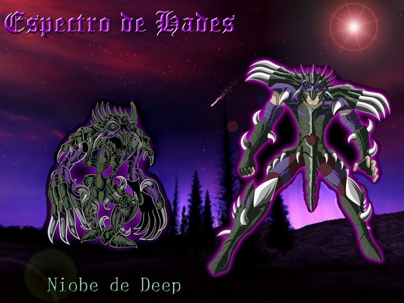Saint Seiya - Vilões: Niobe de Deep e Giganto de Ciclope.
