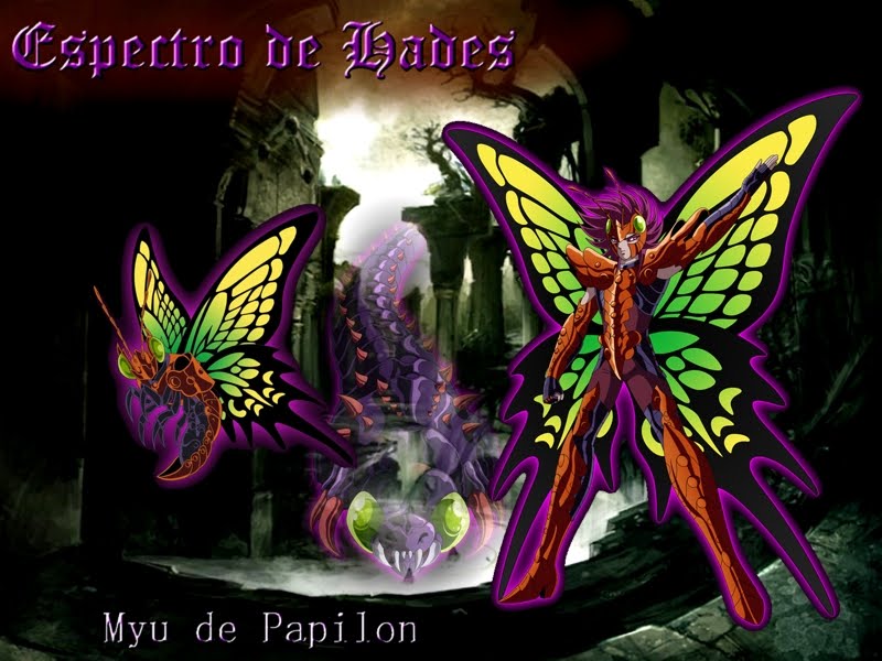 Saint Seiya - Vilões: Fanart e Mitologia de Myu de Papillon