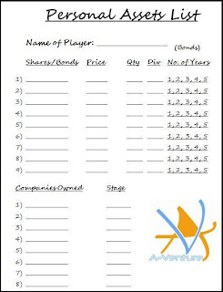 CFAS Project: Personal Asset List