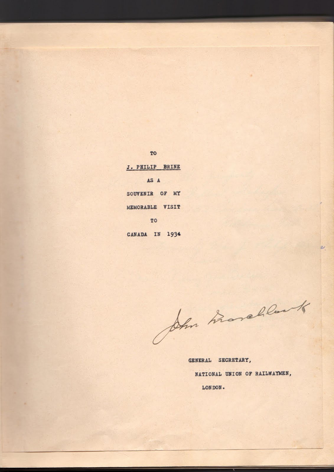JAMES BRINE TOLPUDDLE MARTYR IN CANADA BOOK