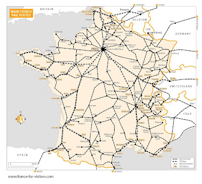 Discover Central: 法國鐵路路線圖
