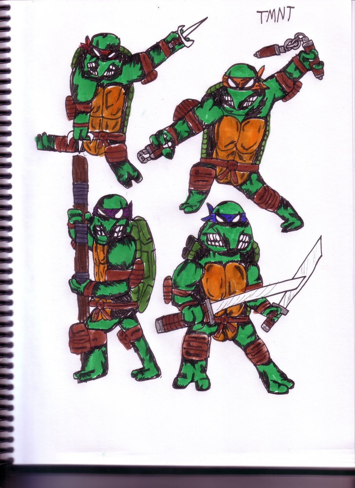 MAXIMUM SUMII: Teenage Mutant Ninja Turtles Drawings