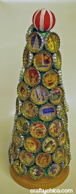 Bottlecap Tree - Crafty Chica