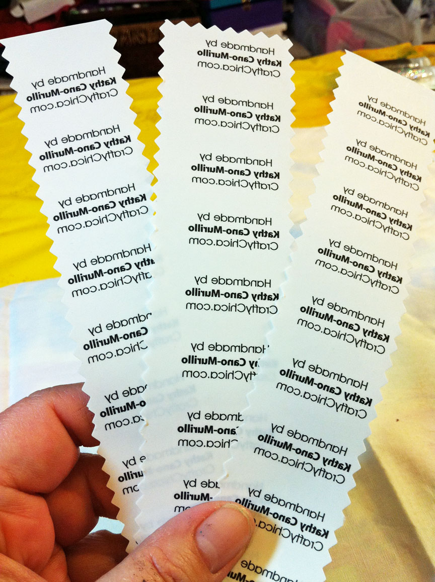 DIY Fabric Labels - Crafty Chica