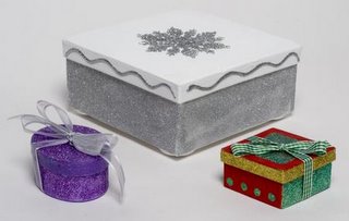 Glittered gift boxes - Crafty Chica