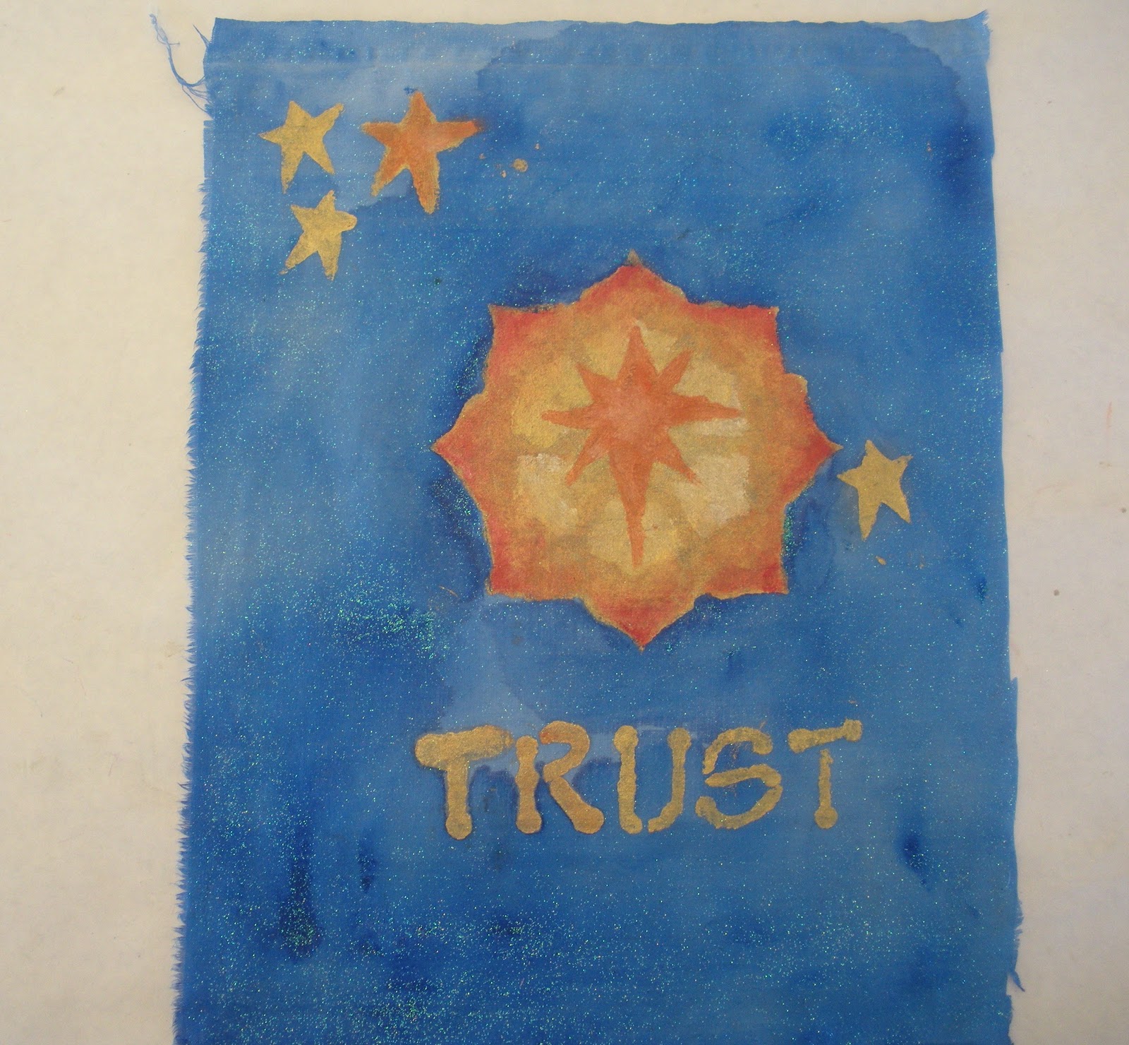 ART FULL MUSINGS: Day of Creating Prayer Flags...in process