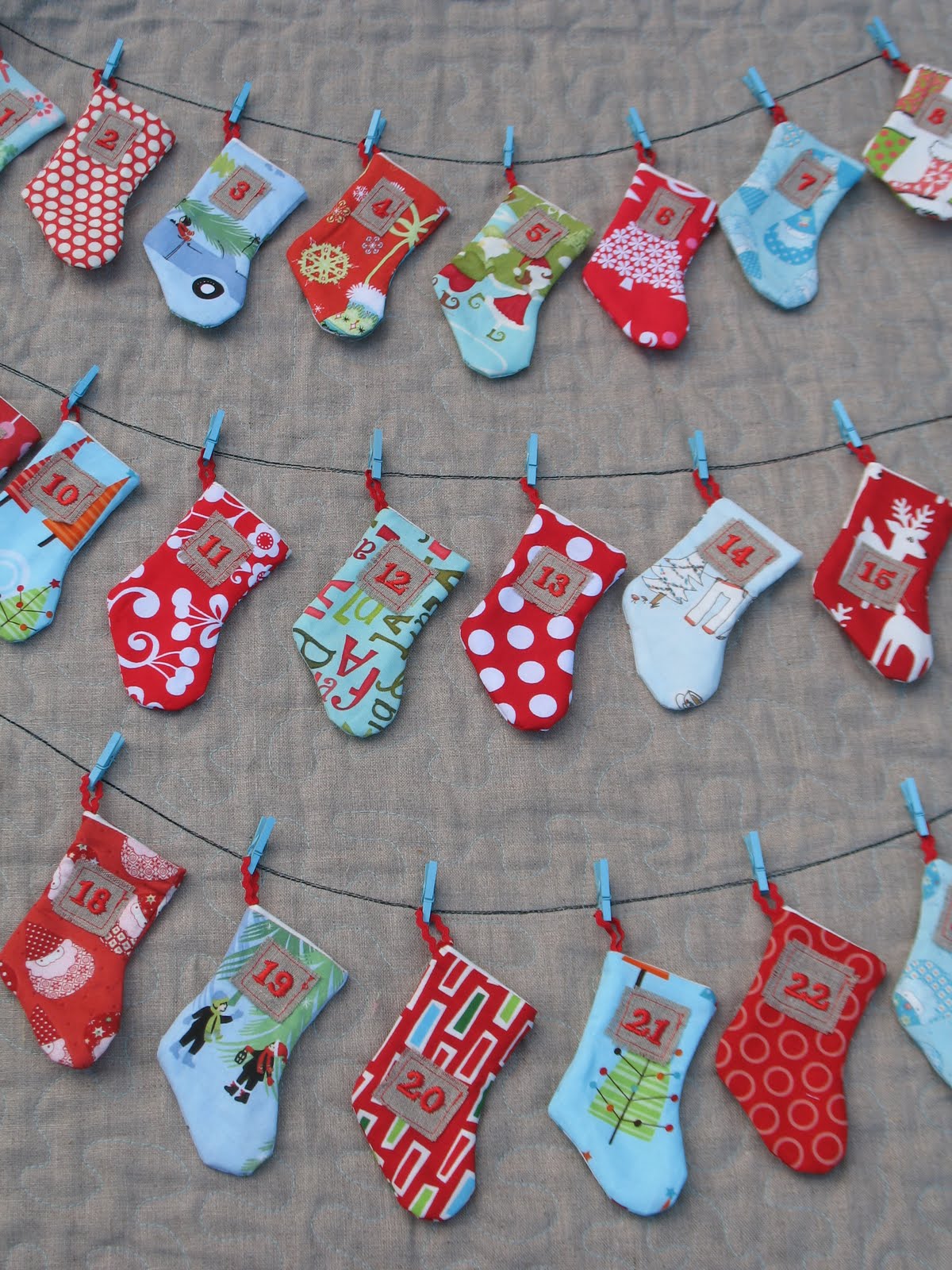 Trillium Design: Stocking Advent Calendar Tutorial: Part 2