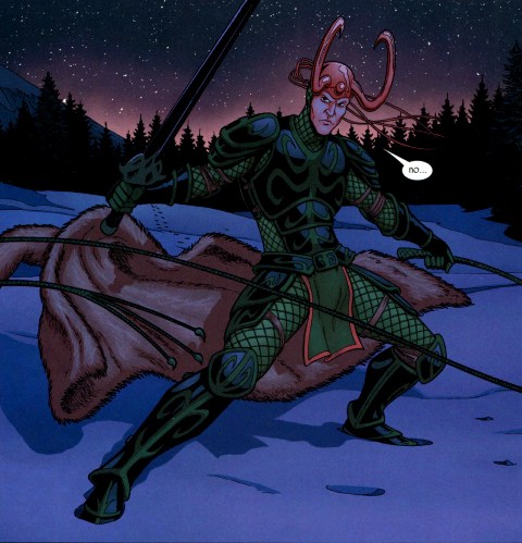 Loki's Costume Transition In Thor