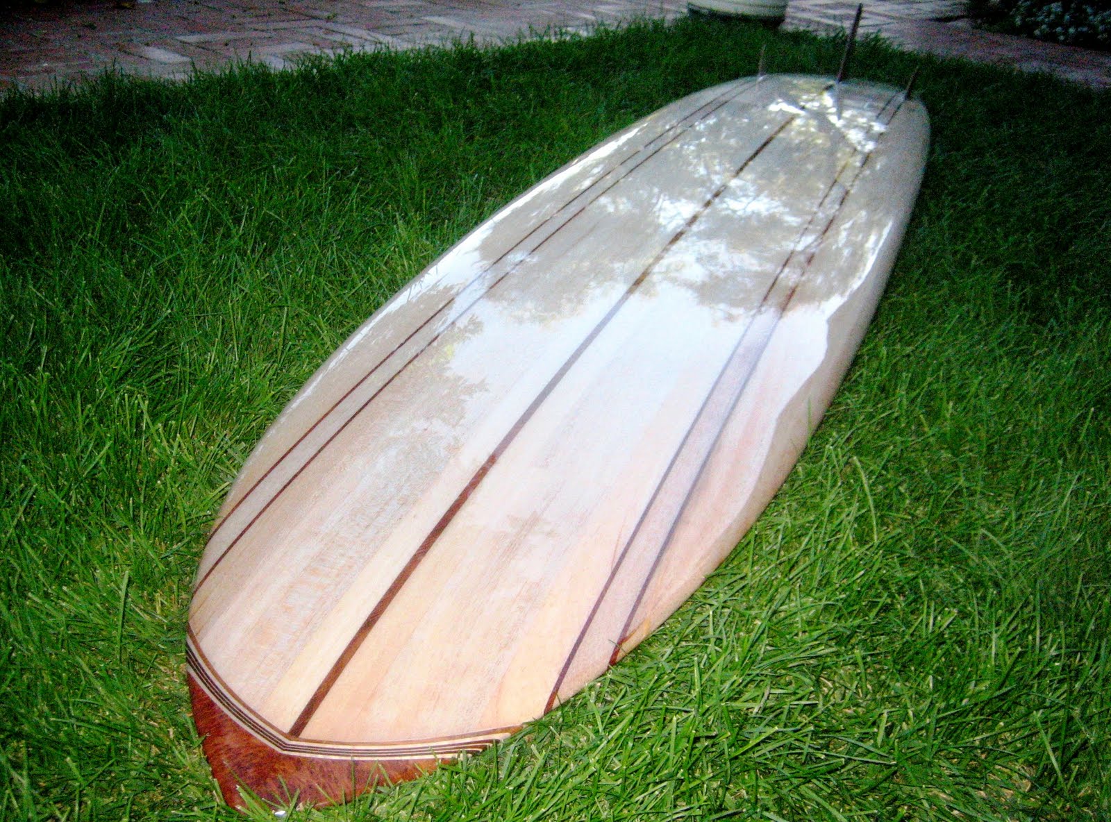 CHERRY SURFBOARDS BLOG: 11' Chambered Balsa and Redwood Glider for Mitch