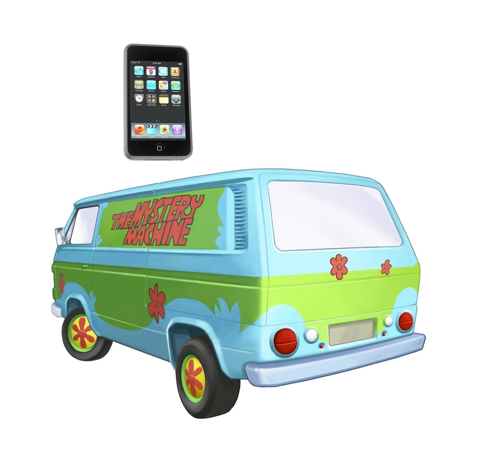 What I do: Scooby-Doo Mystery Machine - iPod touch dock/player clock