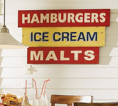 Be Different...Act Normal: Pottery Barn Malt Shop Signs