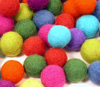 Be Different...Act Normal: Felt Ball Garland