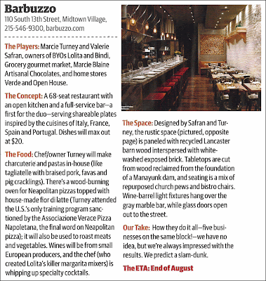 barbuzzo mediterranean kitchen & bar •: Barbuzzo in Philly Magazine