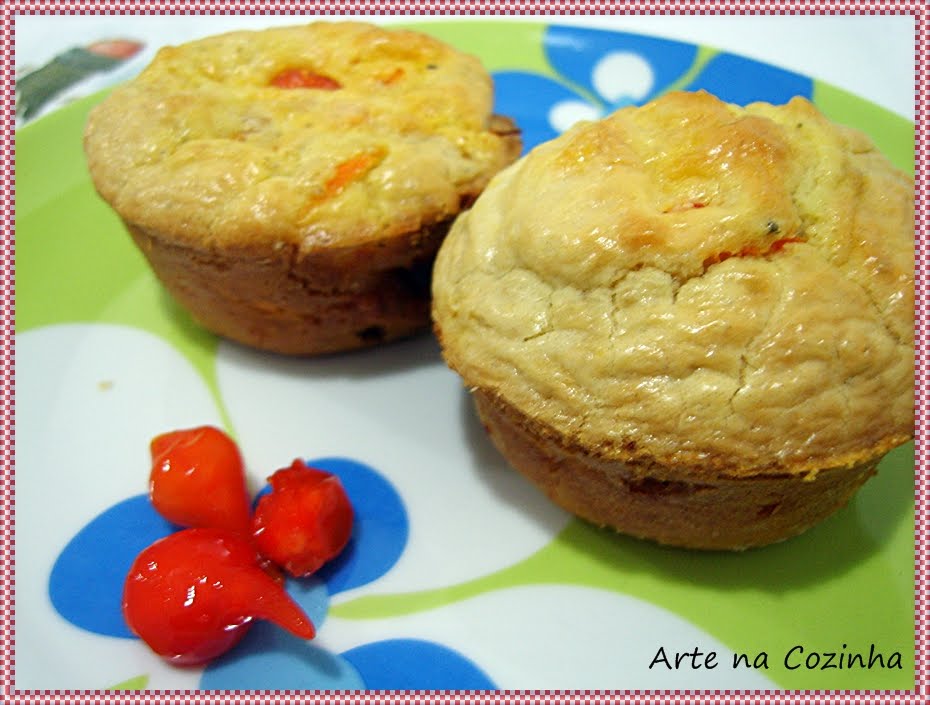 Arte na Cozinha: Muffin light de aveia e legumes