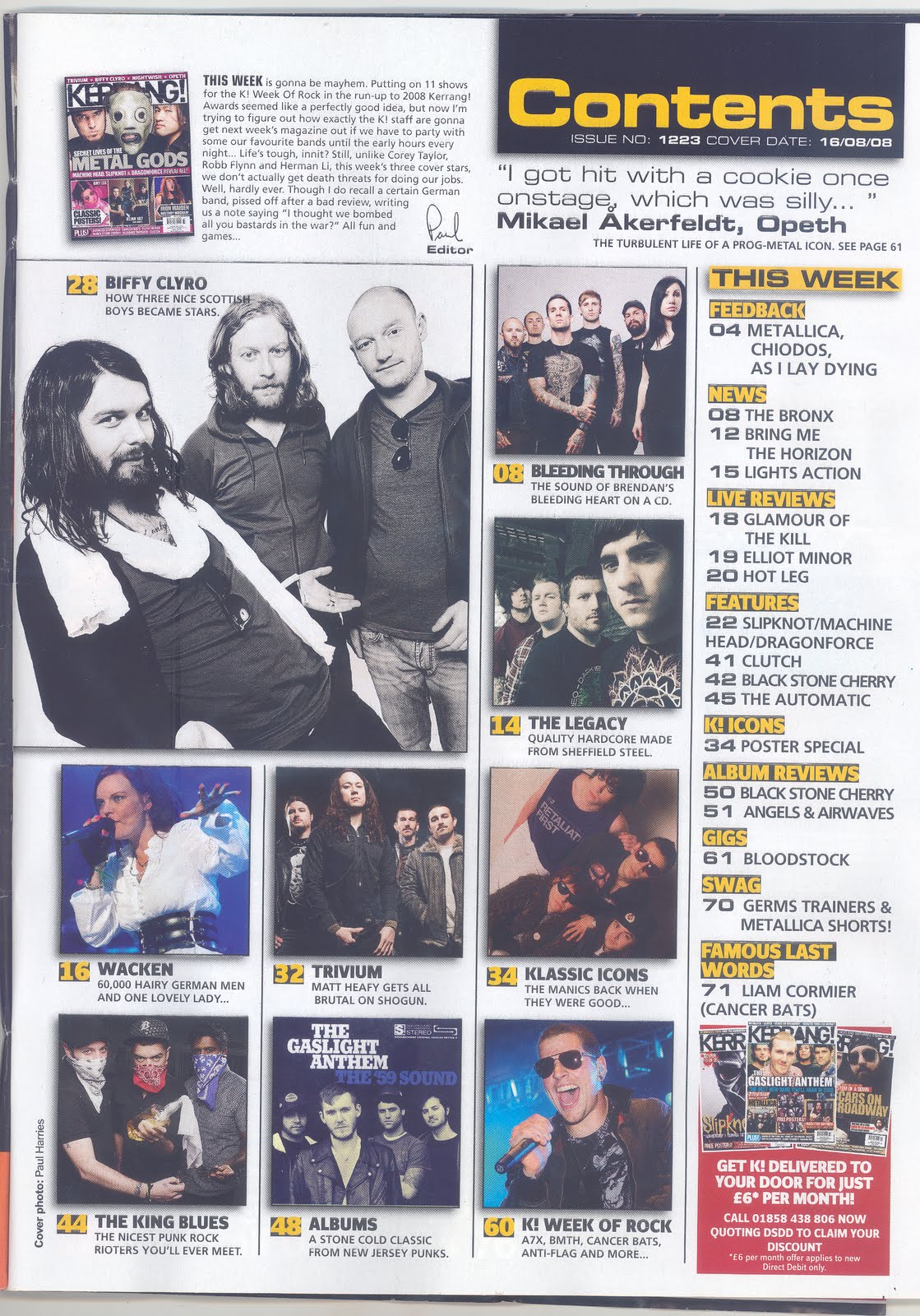 AS Music Magazine Coursework: • Analysis of two contents pages from ...