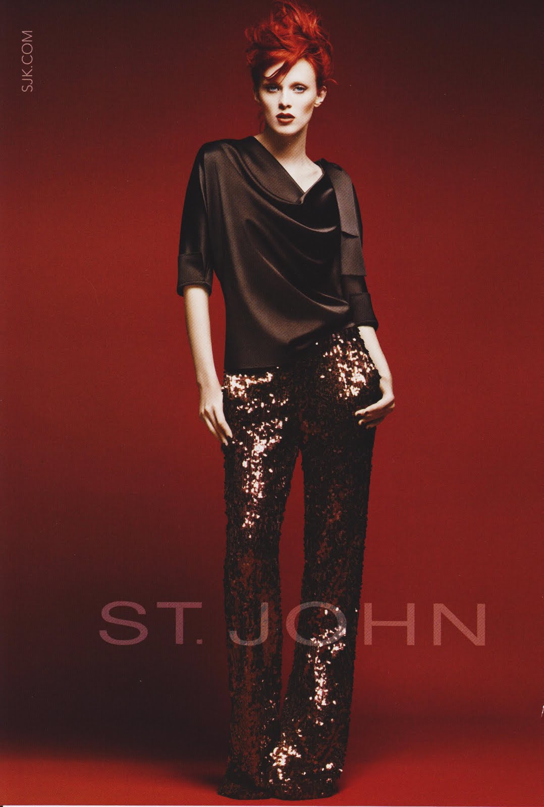 how do i love thee: Model Karen Elson for St. John, Vogue Sept. 2010