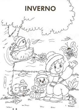 Inverno! | Imagens Para Colorir