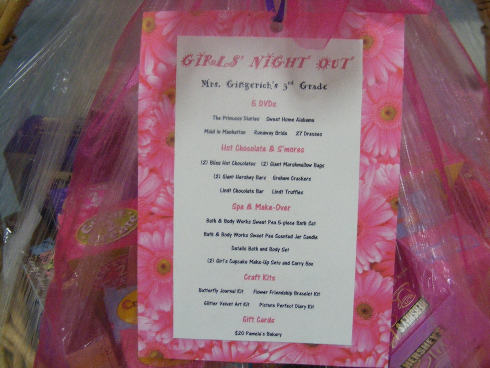 Andrus Elementary Harvest Festival: Girls Night Out Basket