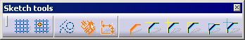Visual Tutor for CATIA V5: Sketch Tools Toolbar