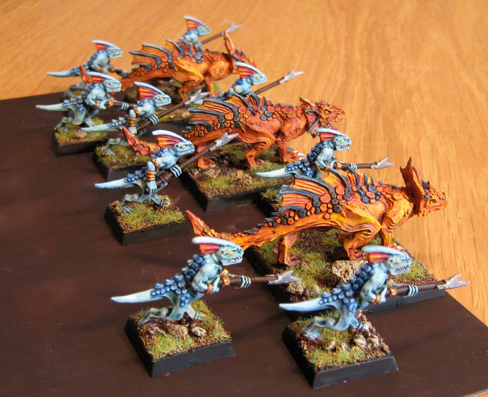 James Wappel Miniature Painting: Classic Lizardman Salamanders ...