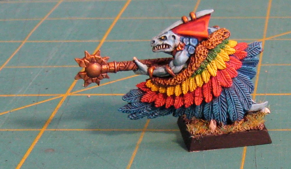 Kevin's Miniatures & Hobby Table: Skink Priest
