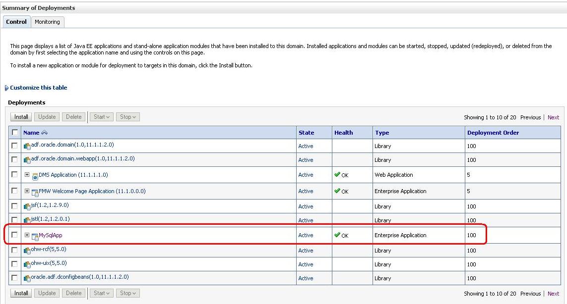 Zeeshan Baig S Blog Deploying Mysql Based Adf Application To Weblogic Server