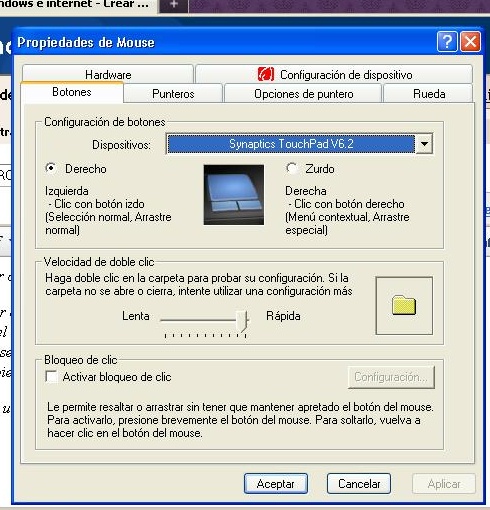 windows e internet: PROPIEDADES DEL MOUSE