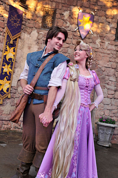 disney-Pretty: Rapunzel y Flyn Rider en Disneyland