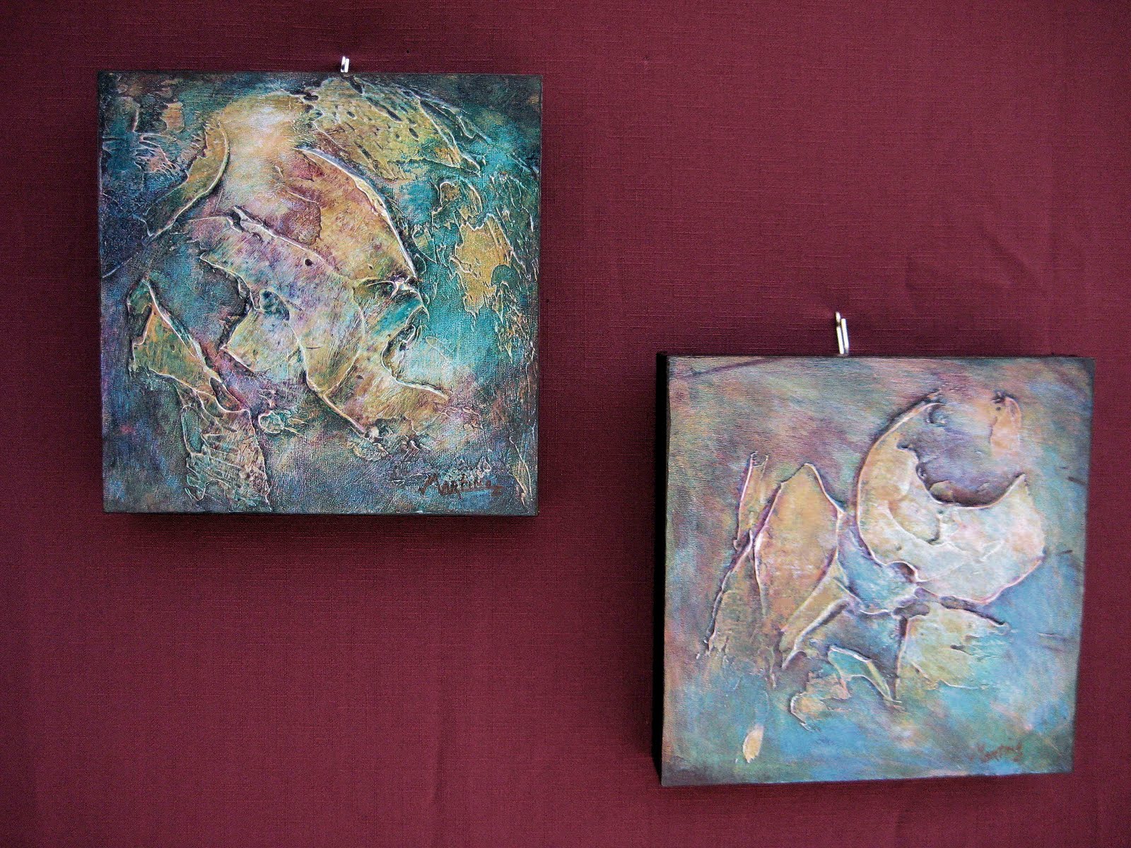 Joe Martino Abstract Art: new small square paintings