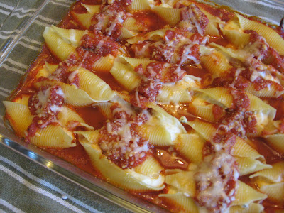 Wilkins Family Recipes: Manicotti in Jumbo Shells