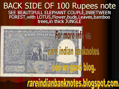 Indian Banknotes Philately Coins Stamps: 100 Rupees error Elephants ...