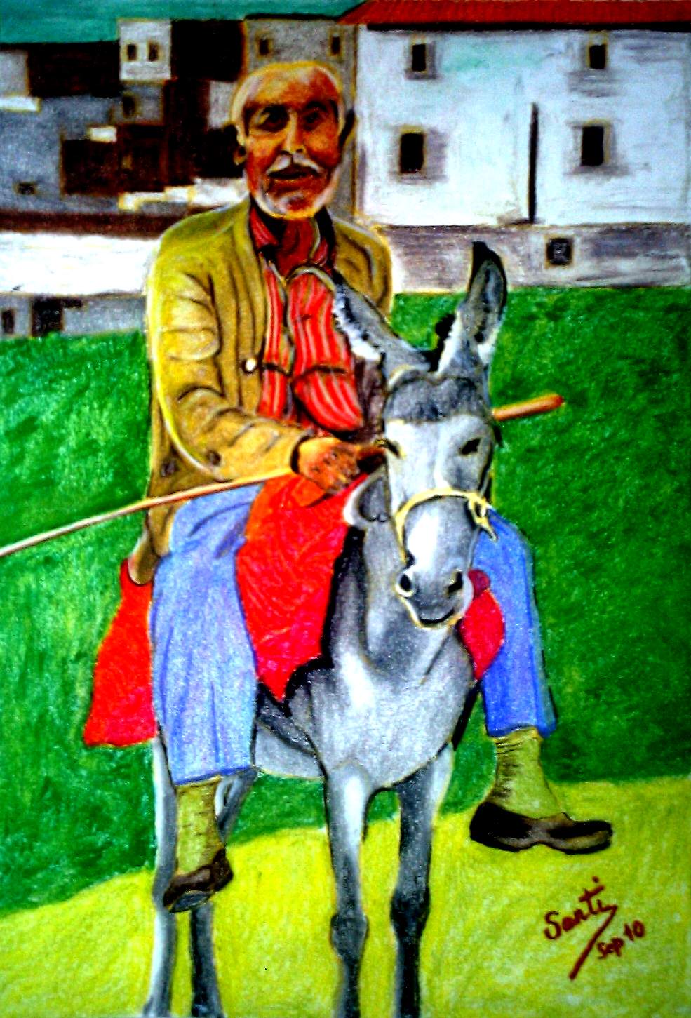 Pinturas de Santi: PLATERO Y YO 2