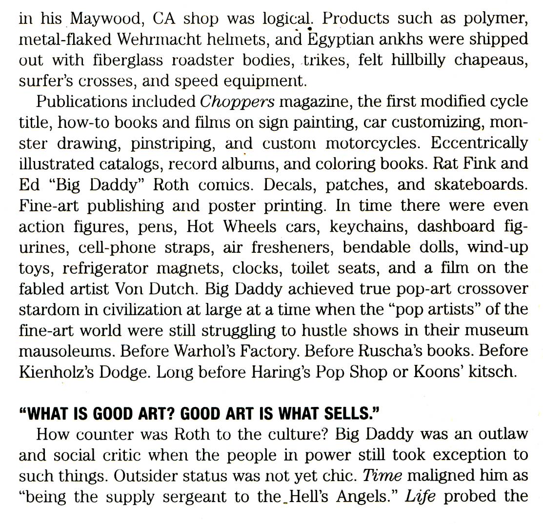 A Seasoned Taste: Ed "Big Daddy" Roth - Garage Artist