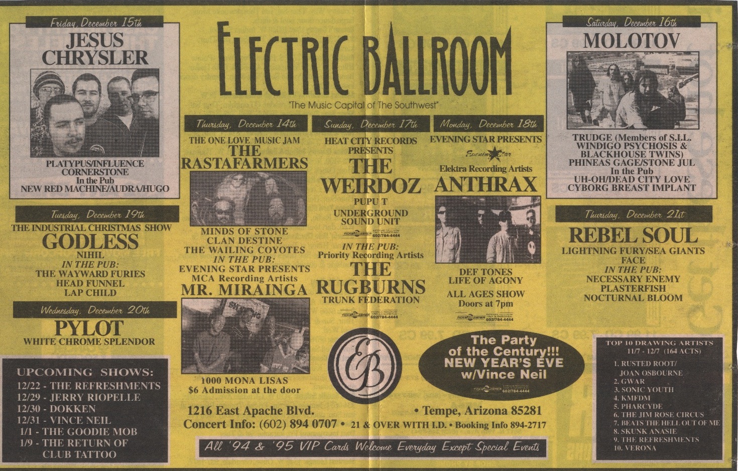 Life on this Planet: Phoenix Clubs of the 90s - Electric Ballroom ...