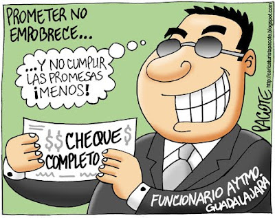 CARICATURISTA PACOTE: PROMETER NO EMPOBRECE