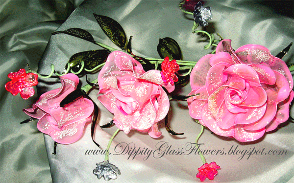 Dippity Glass Flowers