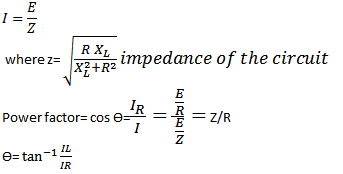 Parallel RL circuits formula and Phasor diagram explanation ...