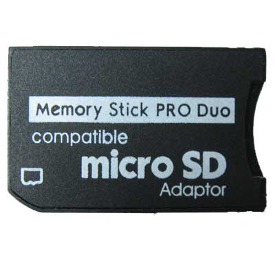 .: Memory stick pro duo, adaptador micro SD